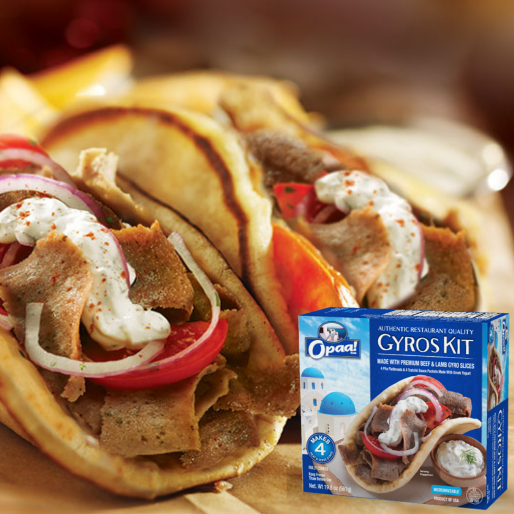 Opaa! Brand - 4 Count Gyros Kit. 6 packs - Gourmet Kitchn