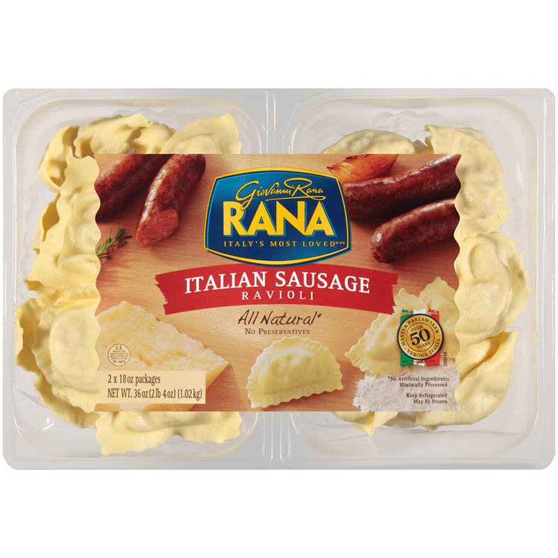 Rana - Italian Sausage Ravioli, 36 oz - Serves about 10 - Gourmet Kitchn