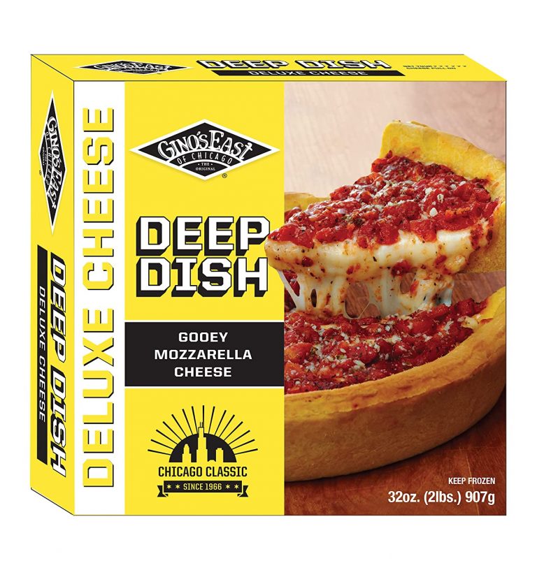 Gino’s East Deep Dish Cheese Frozen Pizza - Deluxe Mozzarella Cheese ...